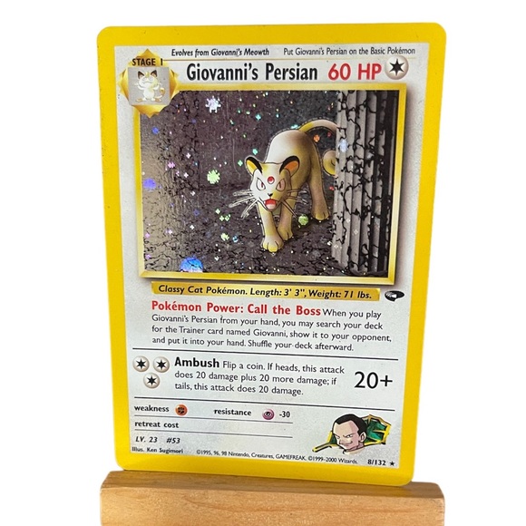 Pokemon | Toys | Giovannis Persian 822 | Poshmark